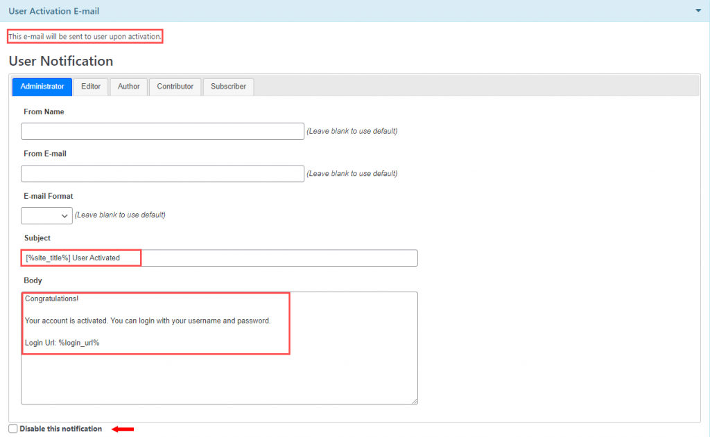 activation-email | User Meta Pro - User Management Plugin