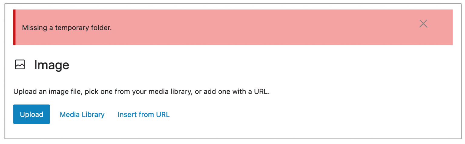 How To Fix the “Missing a Temporary Folder” Error in WordPress