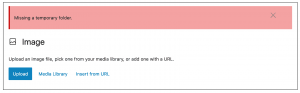How To Fix the “Missing a Temporary Folder” Error in WordPress